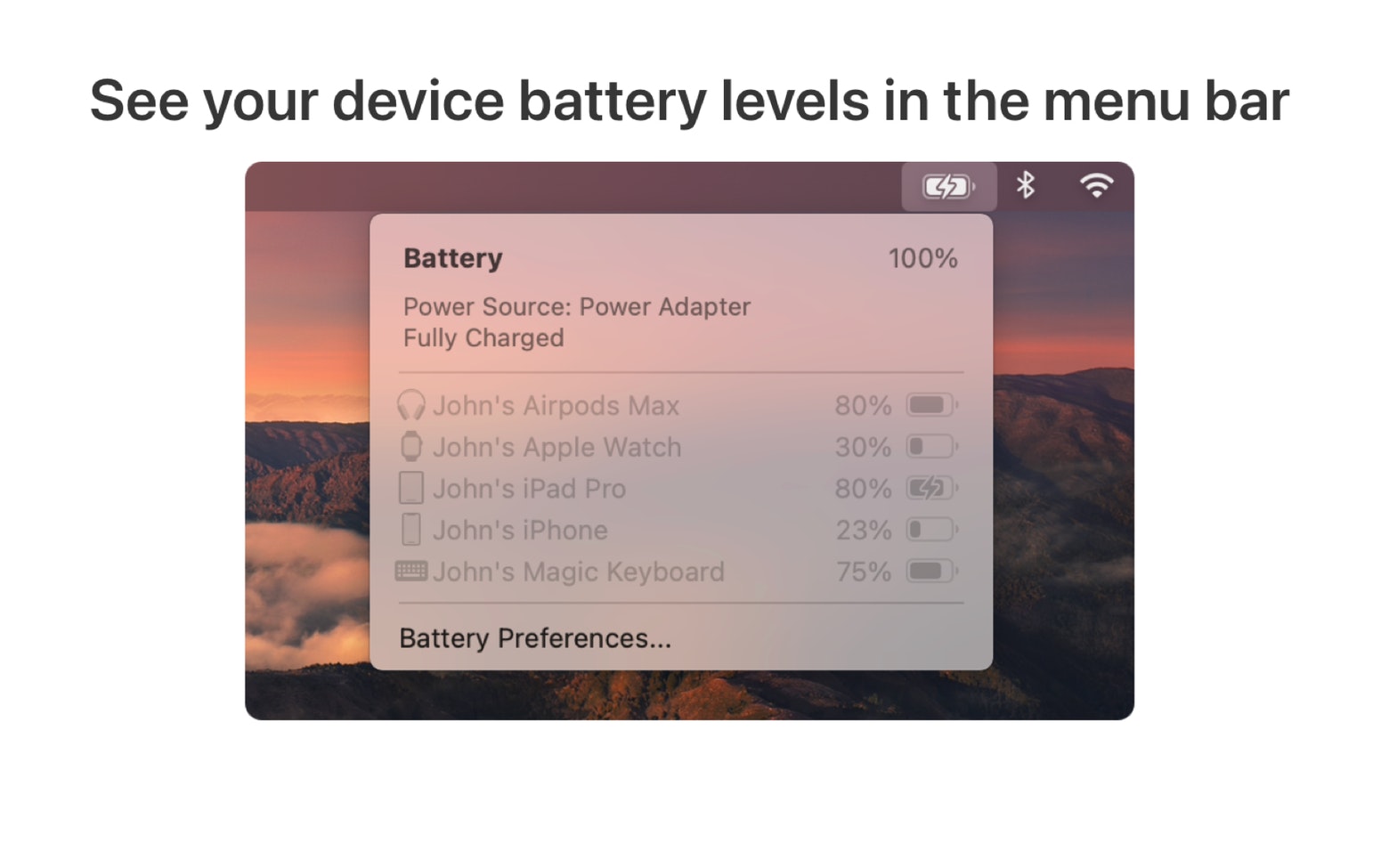 Batteries For Mac v2.3.3 跟踪Mac设备电量软件 - 苹果系统之家