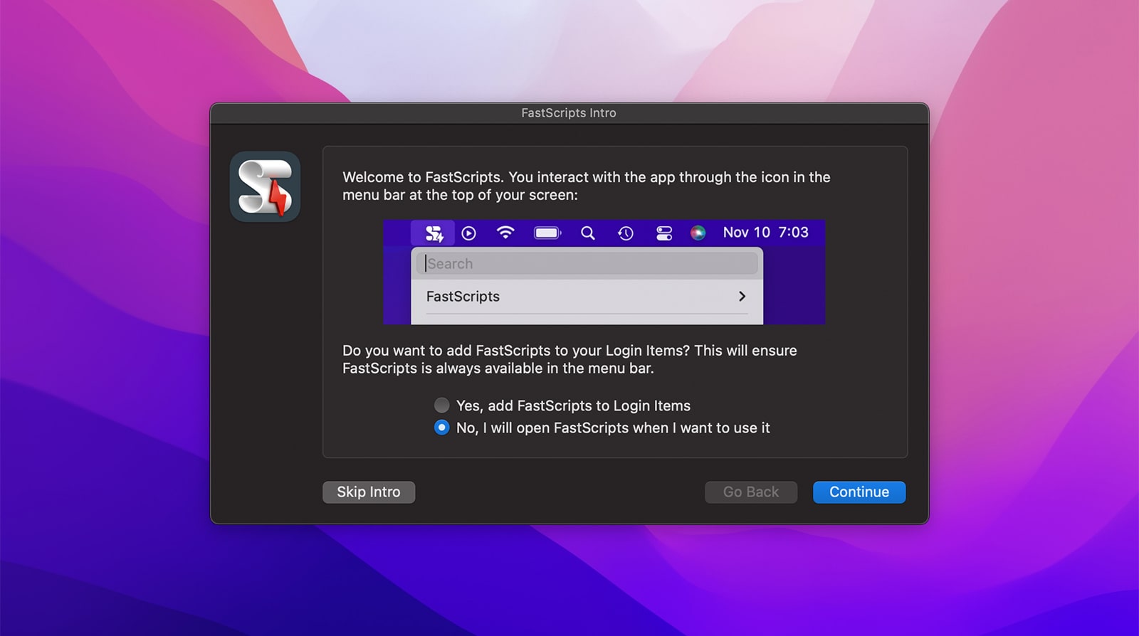 FastScripts 3 For Mac v3.3.6 Mac脚本快速调用工具 - 苹果系统之家
