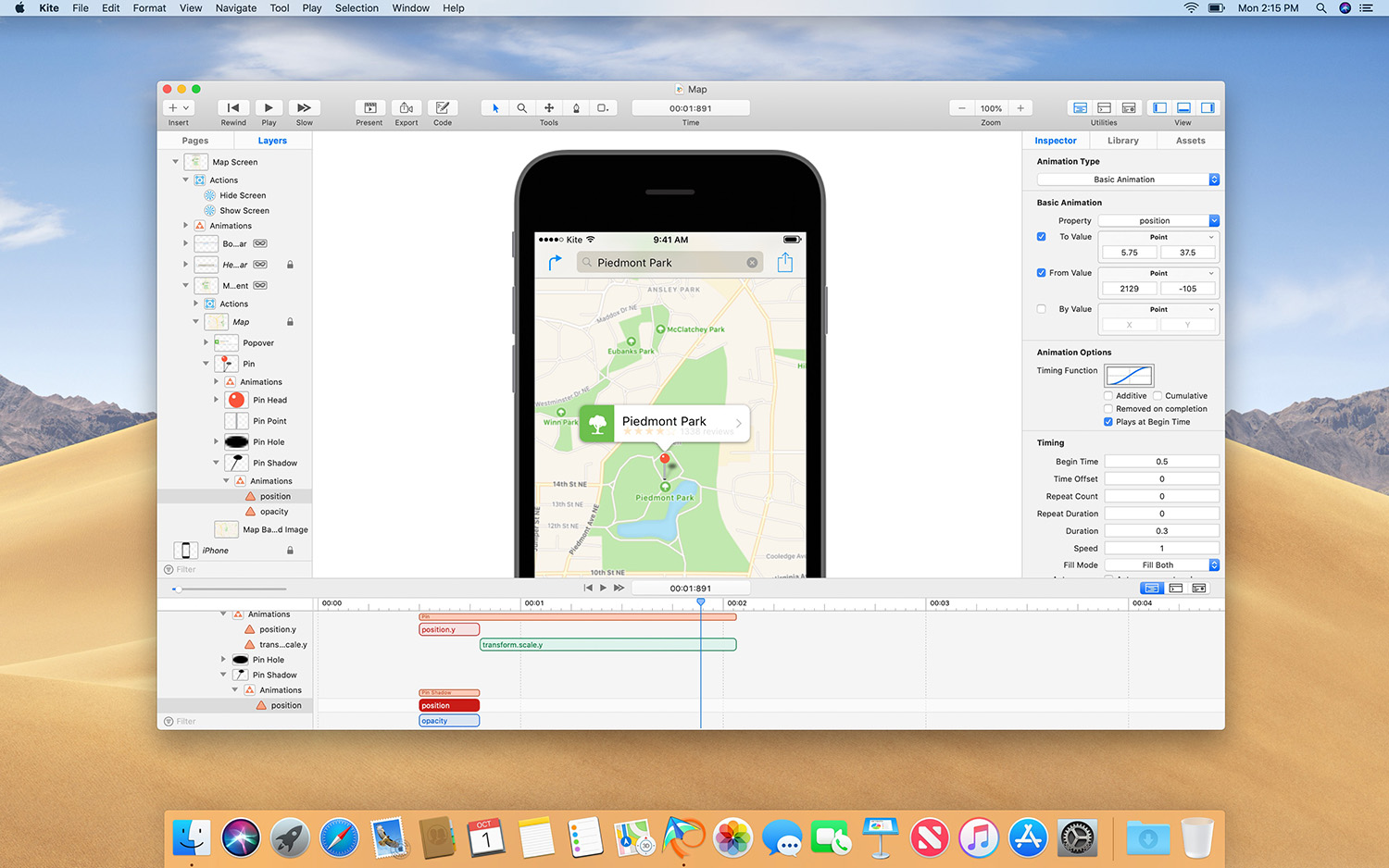 Kite For mac v2.1.2 Mac 和 iOS 的强大动画和原型制作软件 - 苹果系统之家