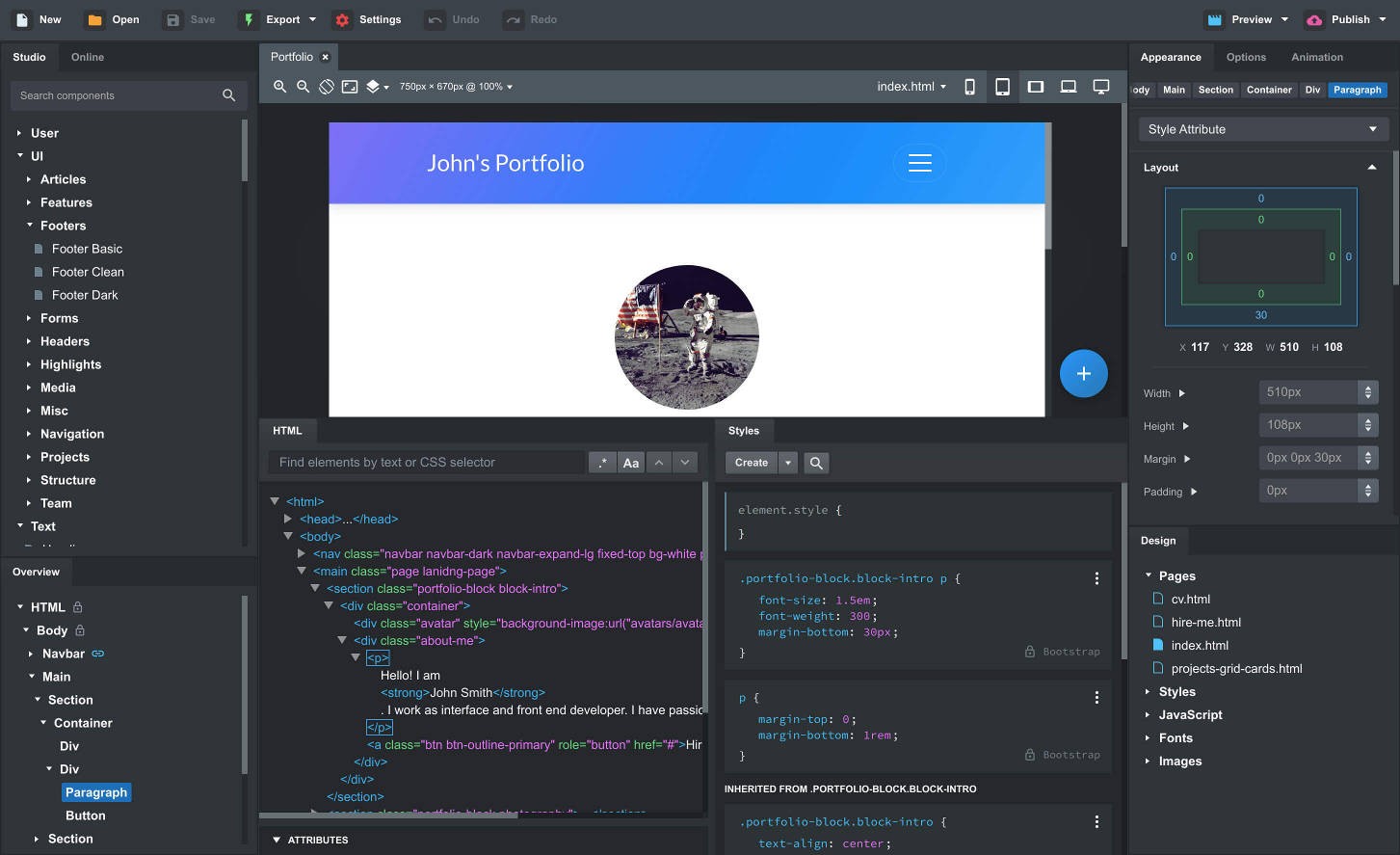 Bootstrap Studio For Mac v6.7.3 响应式网页开发客户端 - 苹果系统之家