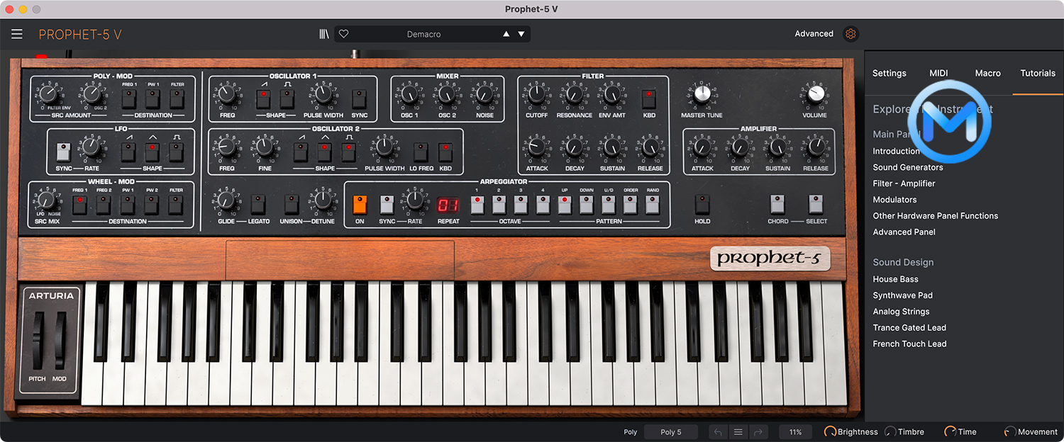 Arturia Prophet-5 V For Mac v1.3.3.6106 插件 - 苹果系统之家