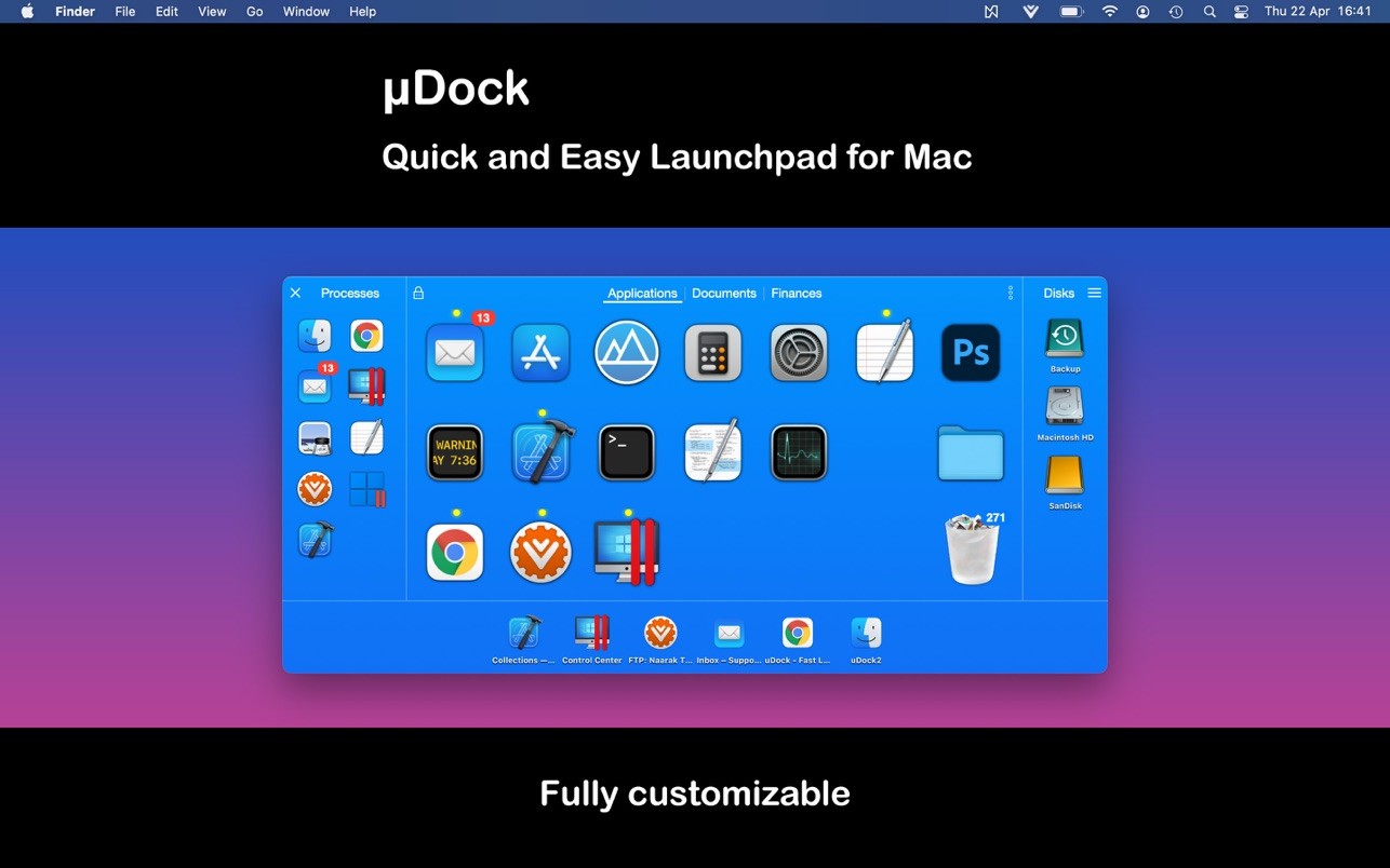 uDock For Mac v4.8.5 启动扩展软件 - 苹果系统之家