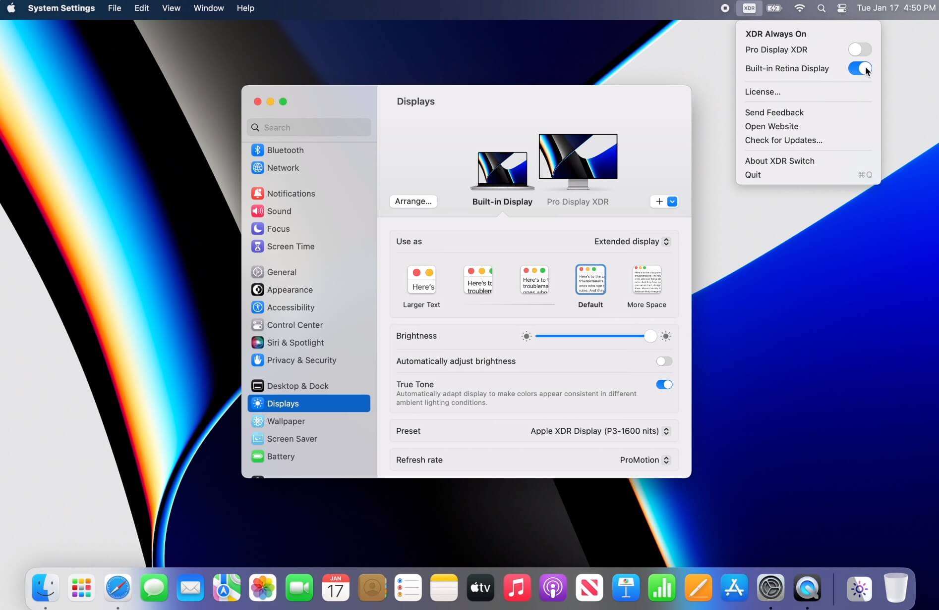 TotalXDR For Mac 1.2.1 显示器XDR/HDR管理工具 - 苹果系统之家