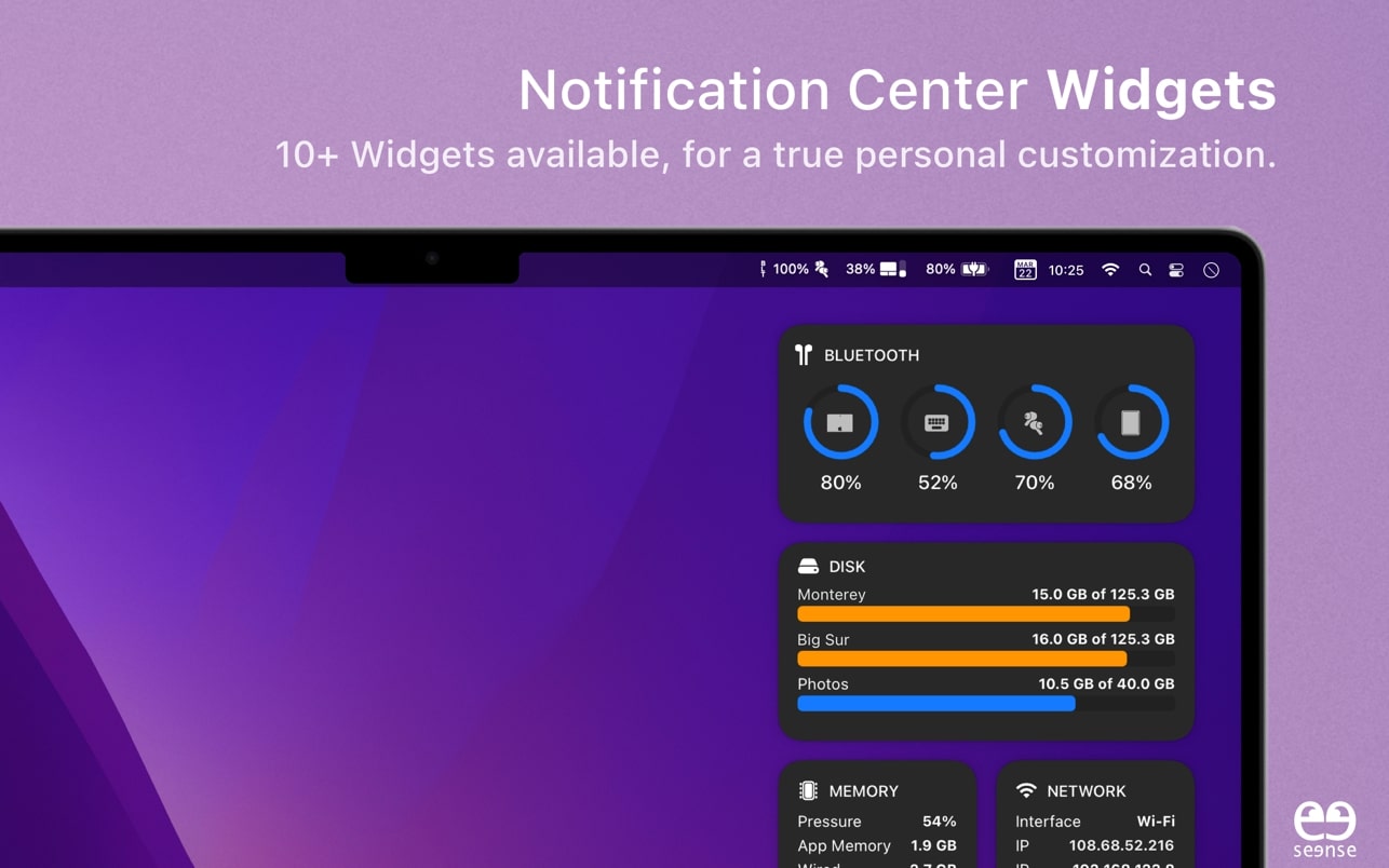 MenuBar Stats For Mac v3.9 菜单栏显示系统信息工具 - 苹果系统之家