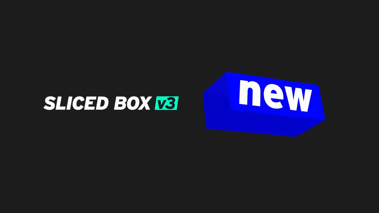 Sliced Box V3 For Mac v3.31 AE 3D动画插件 - 苹果系统之家