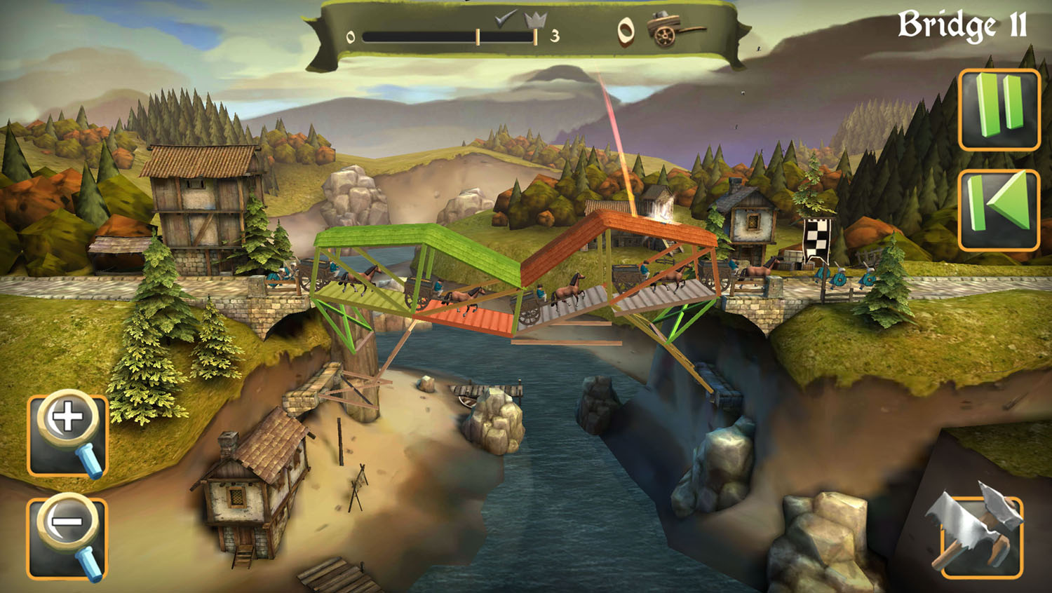 Bridge Constructor Medieval For Mac v1.3a (40307) 中世纪桥梁建设 - 苹果系统之家