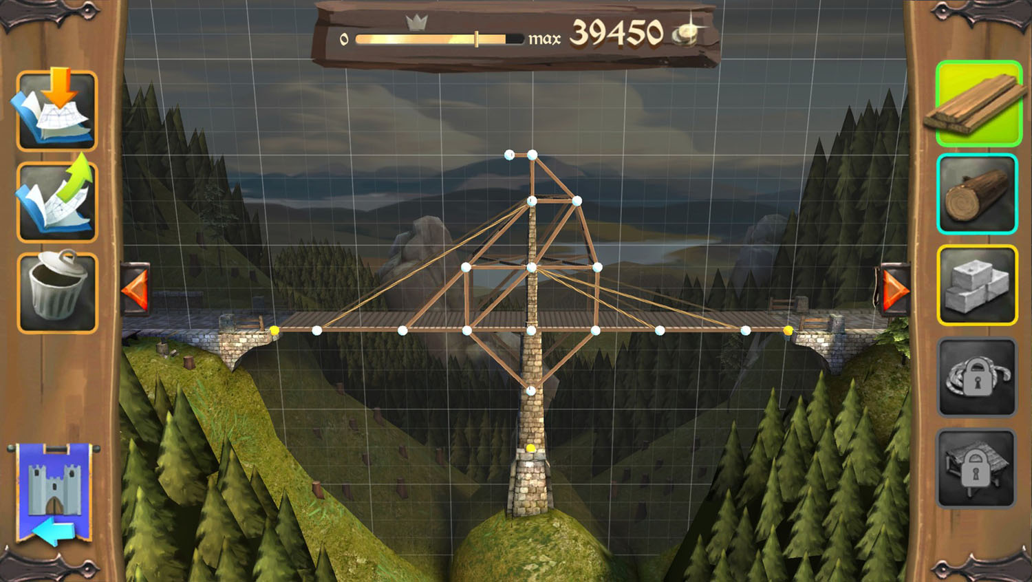 Bridge Constructor Medieval For Mac v1.3a (40307) 中世纪桥梁建设 - 苹果系统之家