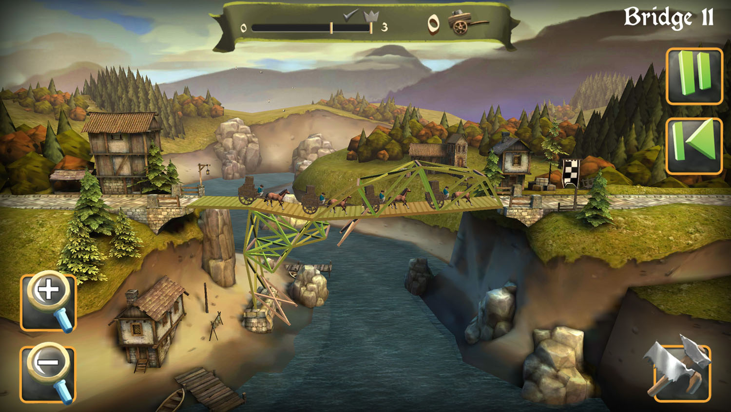 Bridge Constructor Medieval For Mac v1.3a (40307) 中世纪桥梁建设 - 苹果系统之家