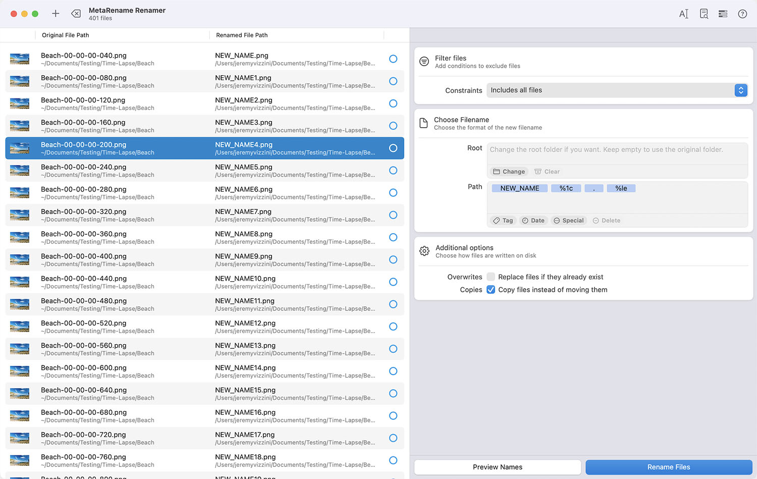 MetaRename For Mac v1.0.10 图片元数据重命名工具 - 苹果系统之家