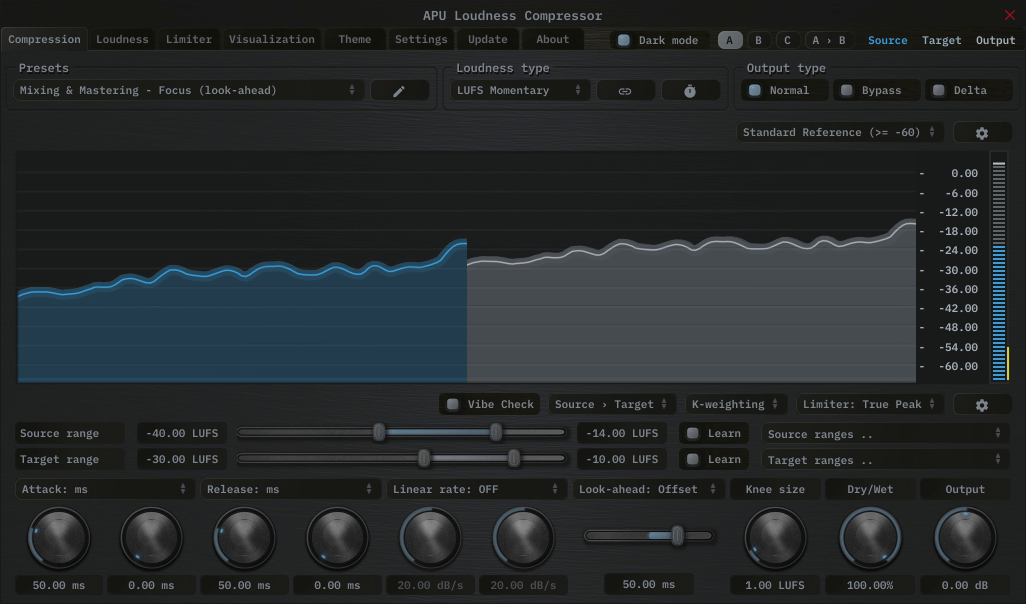 APU Software Loudness Compressor For Mac v5.3.1 音乐插件 - 苹果系统之家