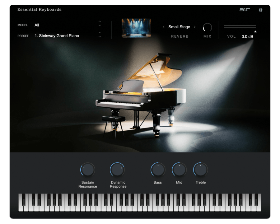 AIR Music Technology Essential Keyboards For Mac v2.1.1 音乐插件 - 苹果系统之家